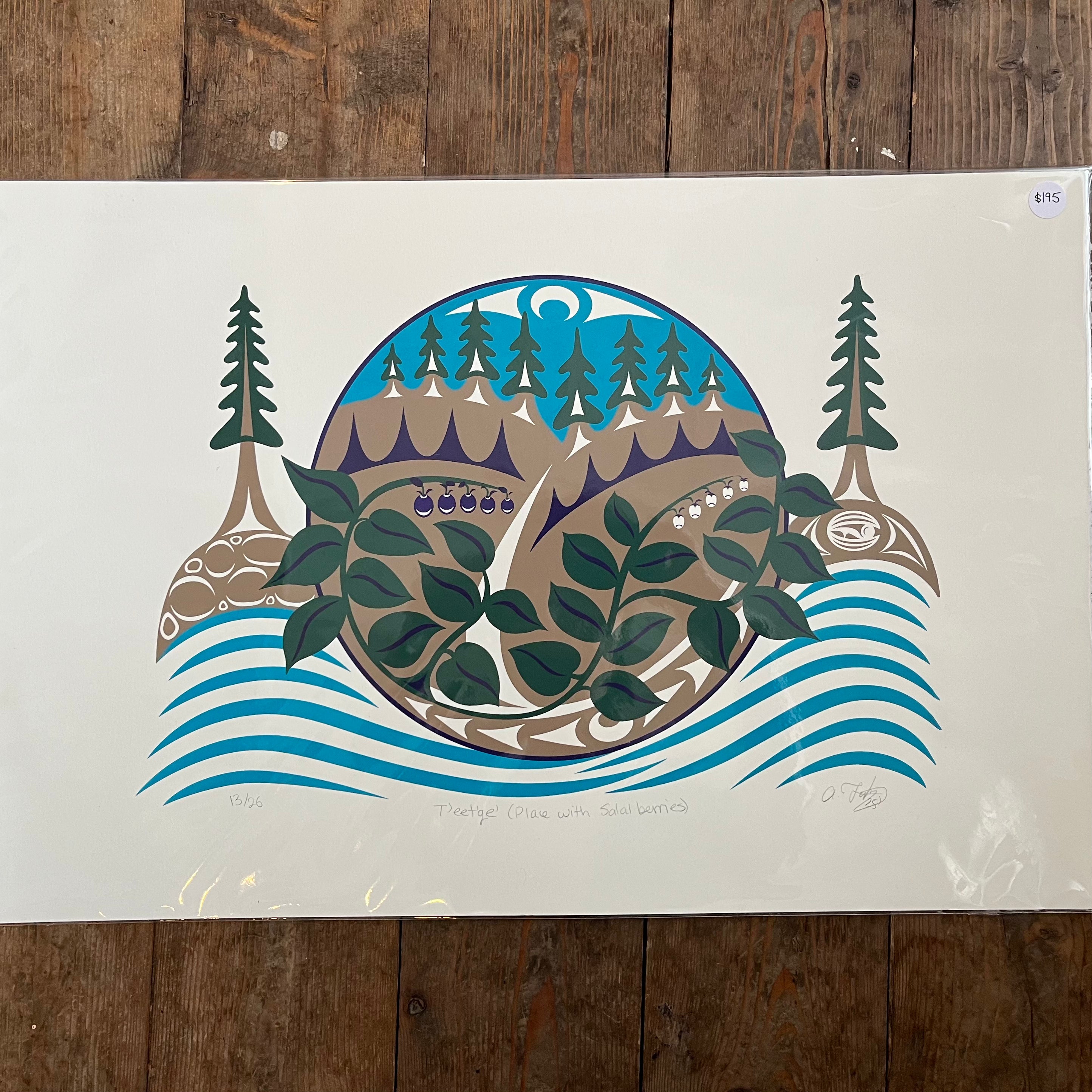 T'eet'qe' (Place with Salal Berries) - Print - Andrea Fritz – Aunty ...