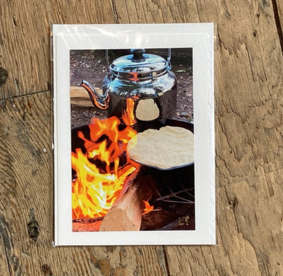 Campfire Fry Bread Photographic Greeting Card – Aunty Collective