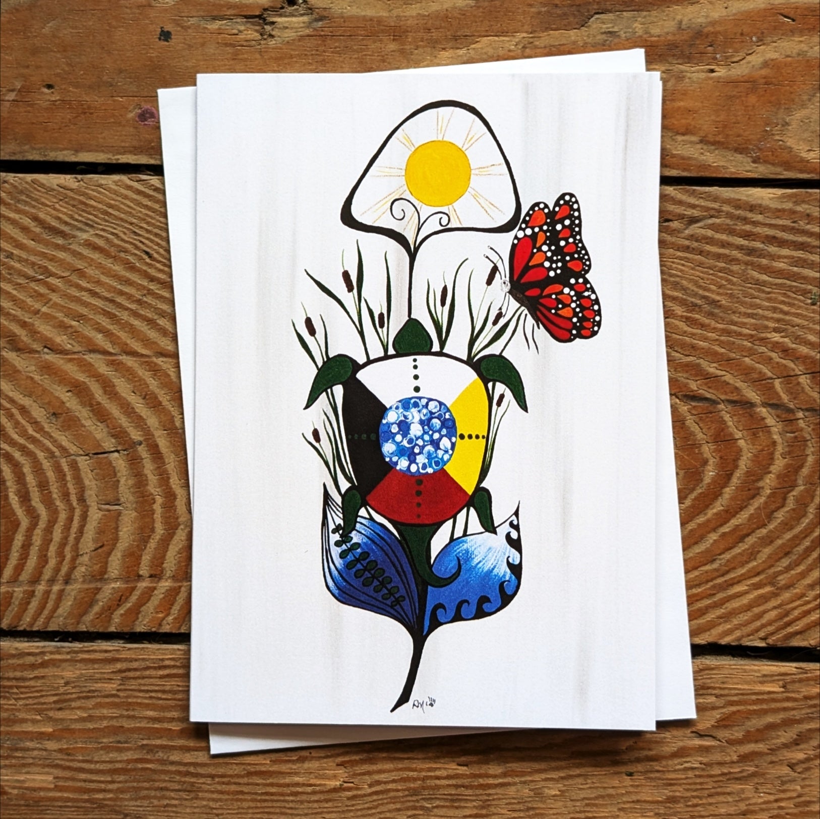 "Living Waters" Art Greeting Card | Rebecca Maracle – Aunty Collective