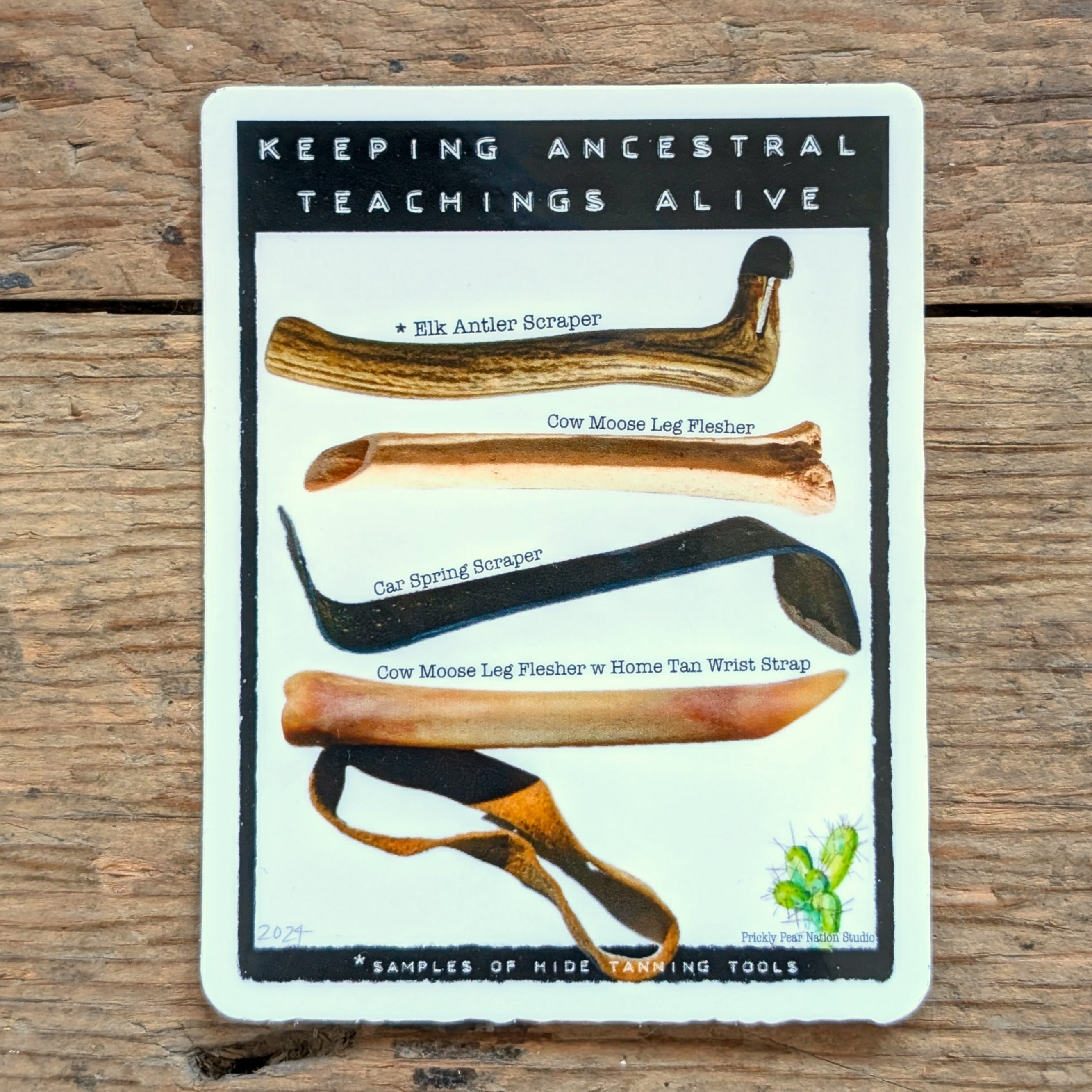 Ancestral Teachings Sticker (single colour) – Aunty Collective
