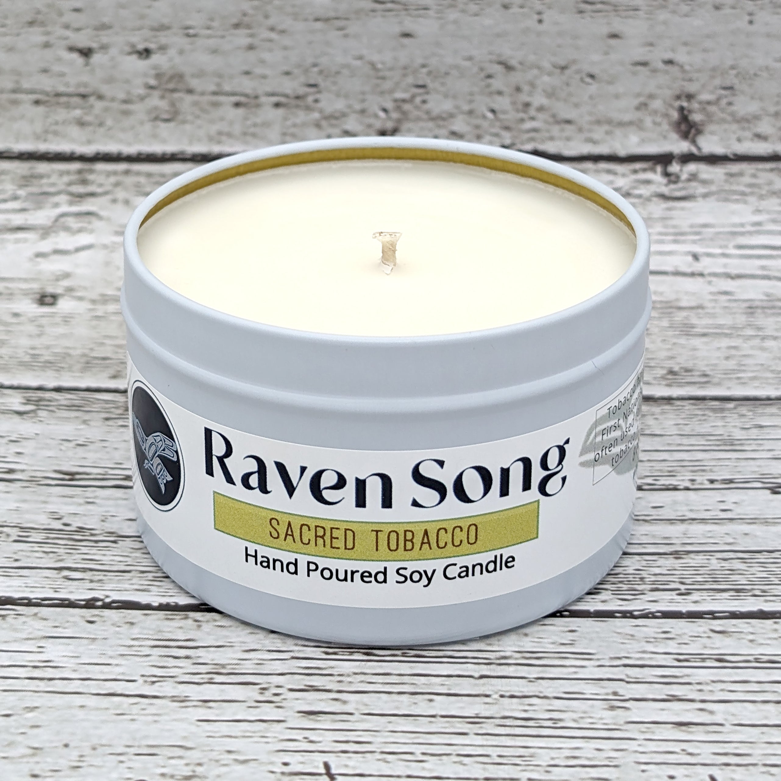 Sacred Tobacco Candle Tins | Raven Song – aunty-collective